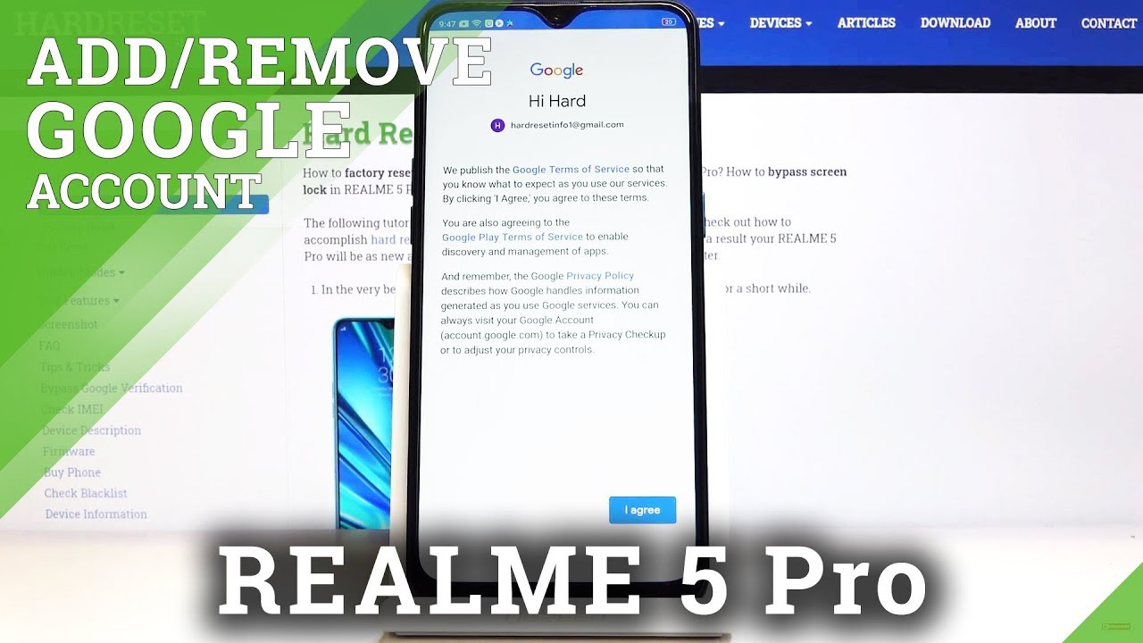 How to Use Google Accounts on Realme 5 Pro – Add & Remove Accounts ...