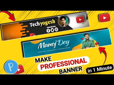 How To Make Professional YouTube Banner || Like a Big YouTubers - YouTube
