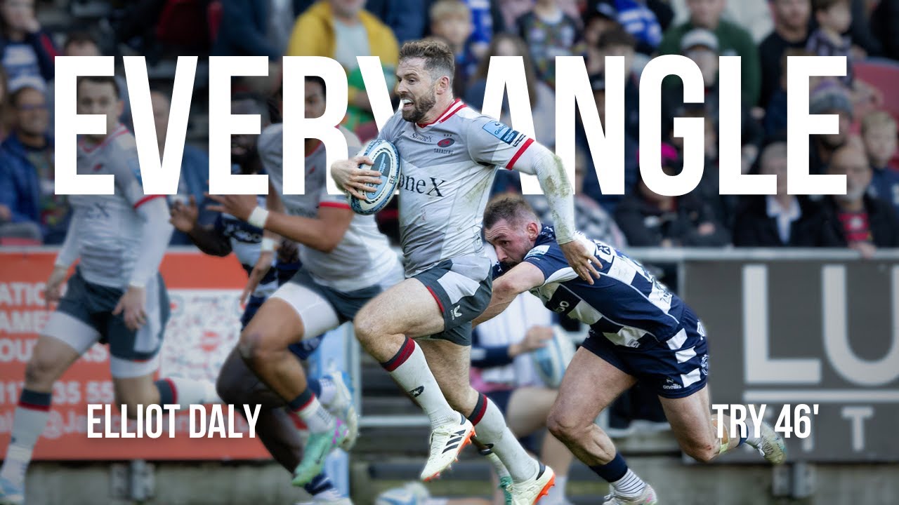 EVERY ANGLE | Elliot Daly scores solo try to start the comeback! - YouTube