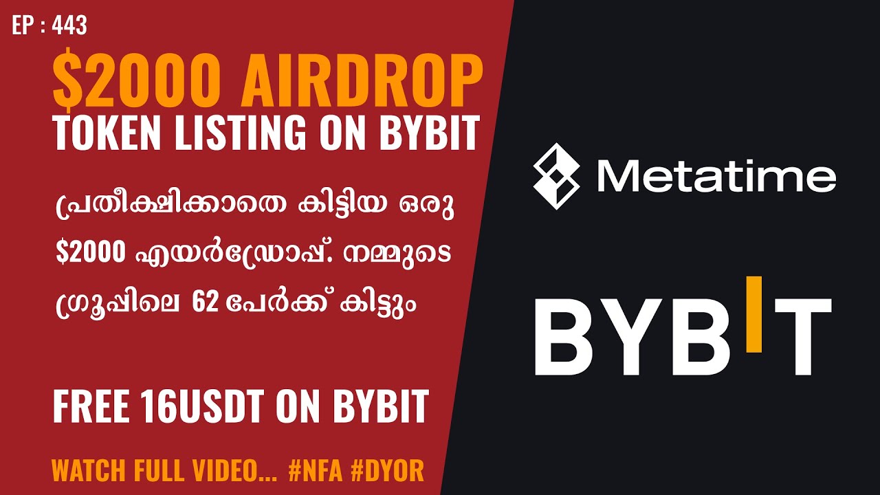 $2000 Metatime Token Airdrop | MTC Listing On BYBIT | FREE 16USDT From ...