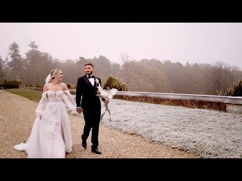 Elegant and romantic Winter wedding editorial, Minley Manor Surrey