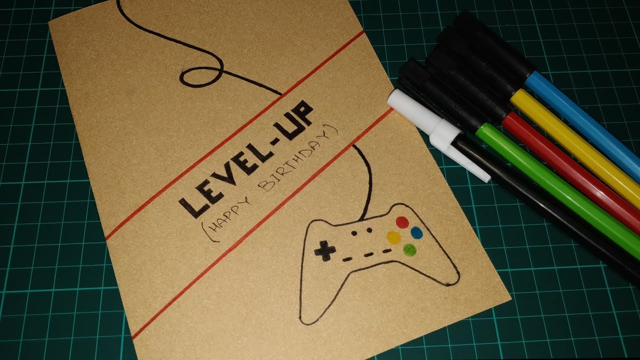 Birthday Card for Gamers | Handmade Birthday Gift Ideas - YouTube