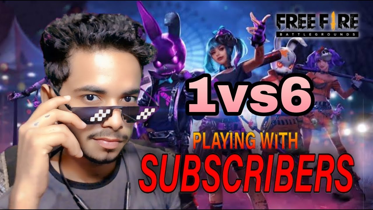 LIVE 1vs6 Gameplay With Subscribers + Guild Test / Team Lover Official ...