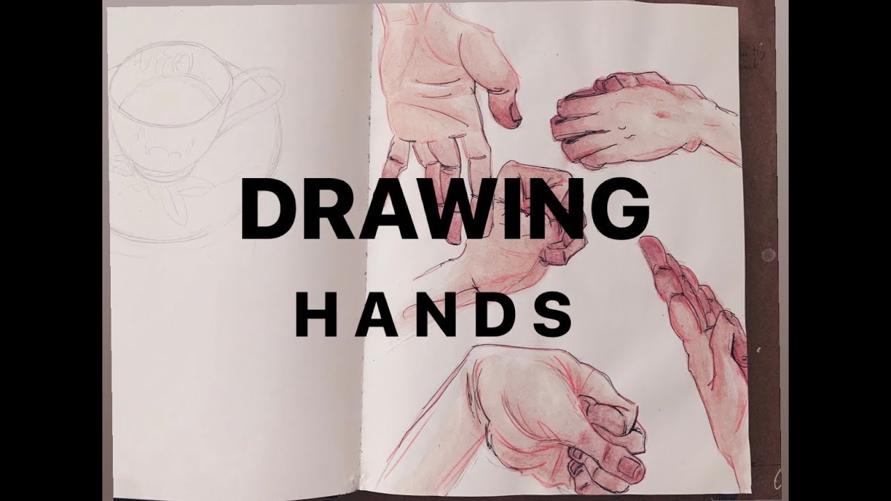 DRAWING HANDS | Fill my Sketchbook | HANA TRAN | #Sketchbook #art # ...