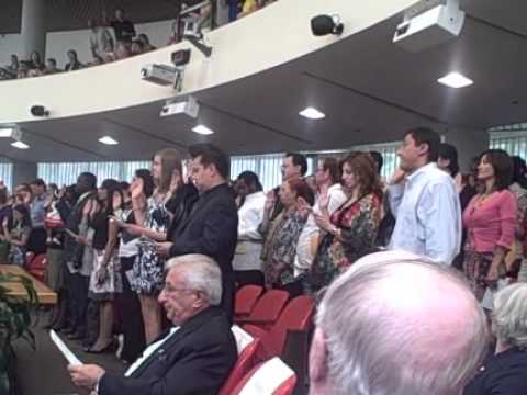 Julia Wol becomes an American citizen - YouTube