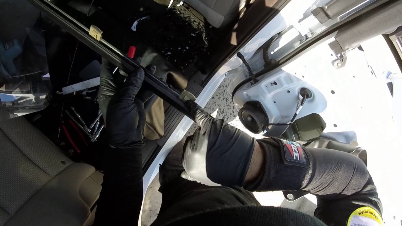 REAR DOOR GLASS REPLACEMENT 2017 CHEVY SILVERADO - YouTube