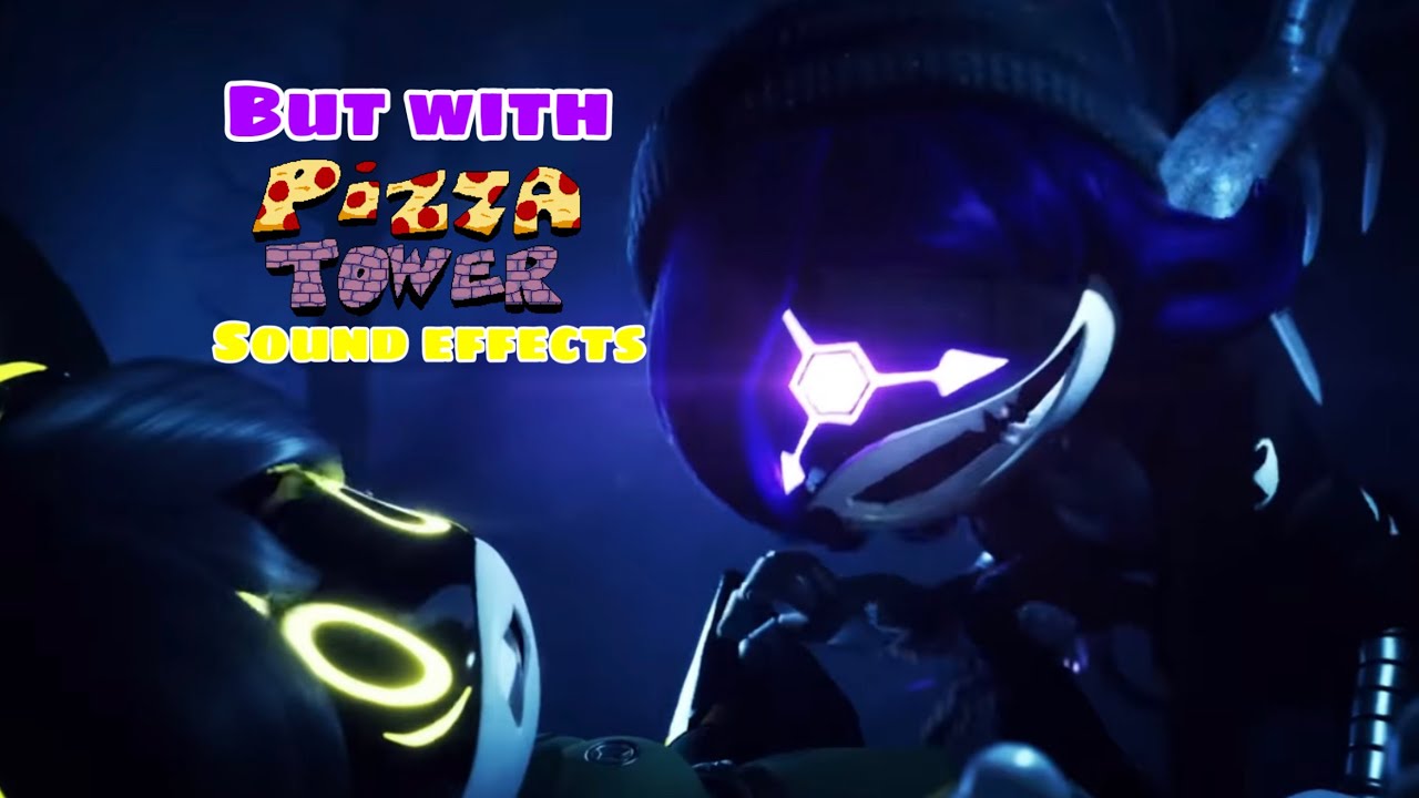 I put pizza tower sound effects over the Solver Uzi and v fight scene ...