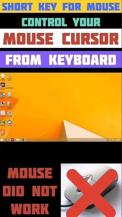 Control mouse from keyboard | Moves mouse cursor from keyboard | #youtube #youtubeshorts - YouTube