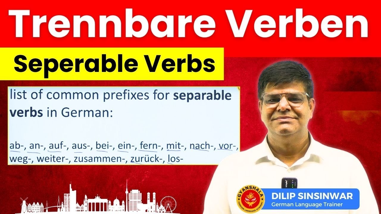 Trennbare Verben | Seperable Verbs | German for beginners | 75 ...
