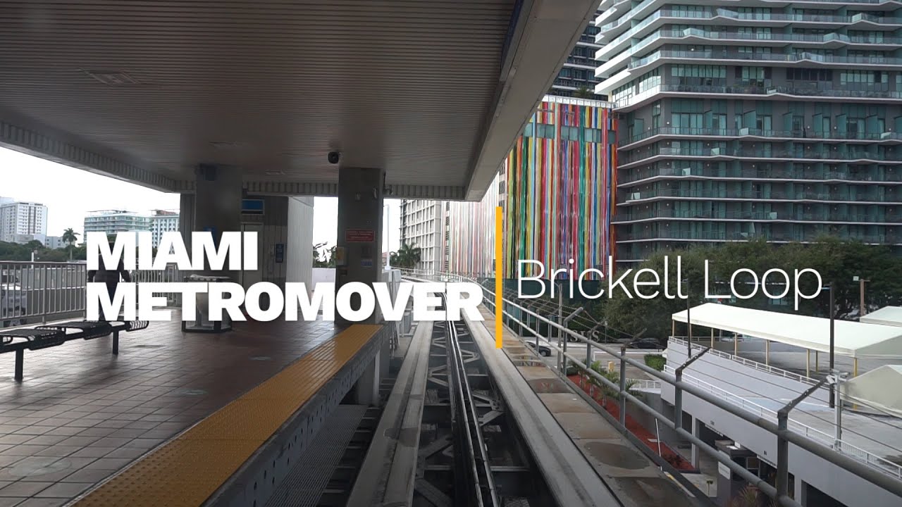 Miami Metromover Brickell Loop Cab Ride - YouTube