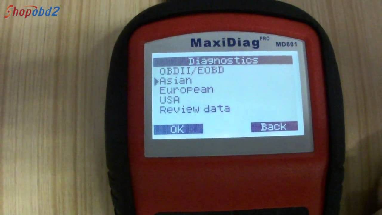 Autel MaxiDiag Pro MD801 - YouTube