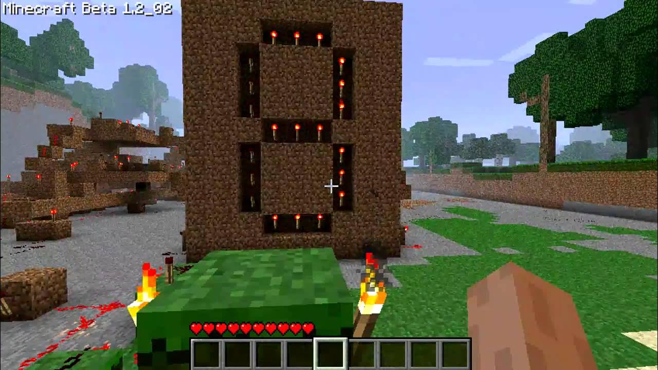 Minecraft - Redstone 7 Segment Display v1 Showcase - YouTube