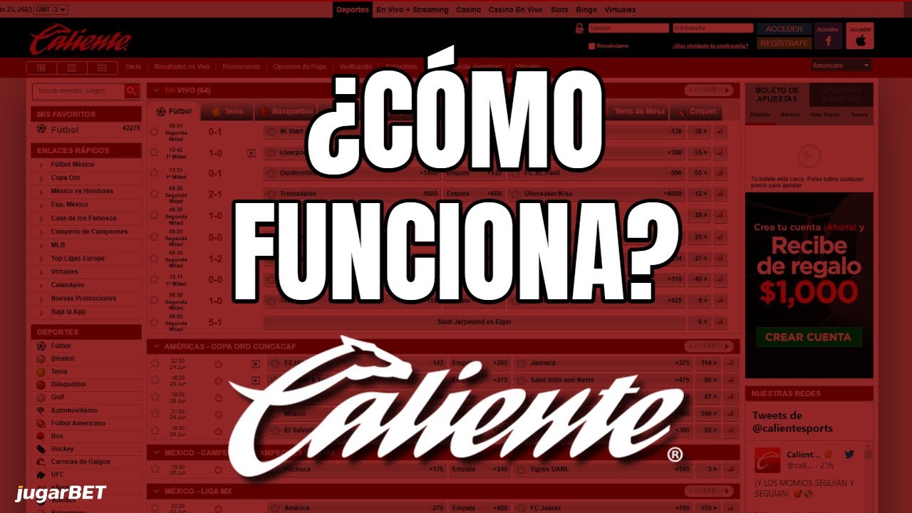 ¿Como FUNCIONA Caliente MX? Apostar y tener éxito - YouTube