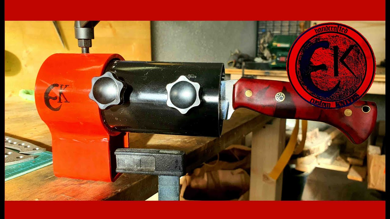 Knife handle jig / Werkzeug zum Messergriff Formen - YouTube