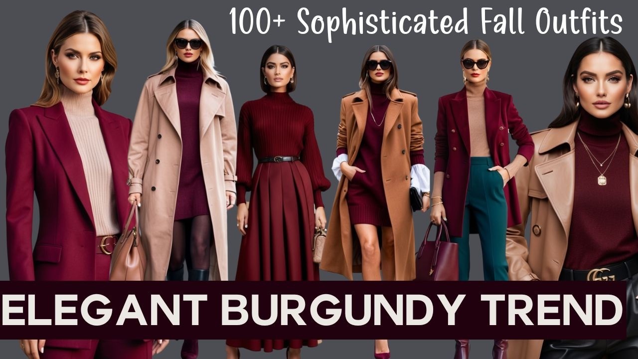 Elegant Burgundy Trend Autumn Outfit: Chic & Sophisticated Fall Style ...
