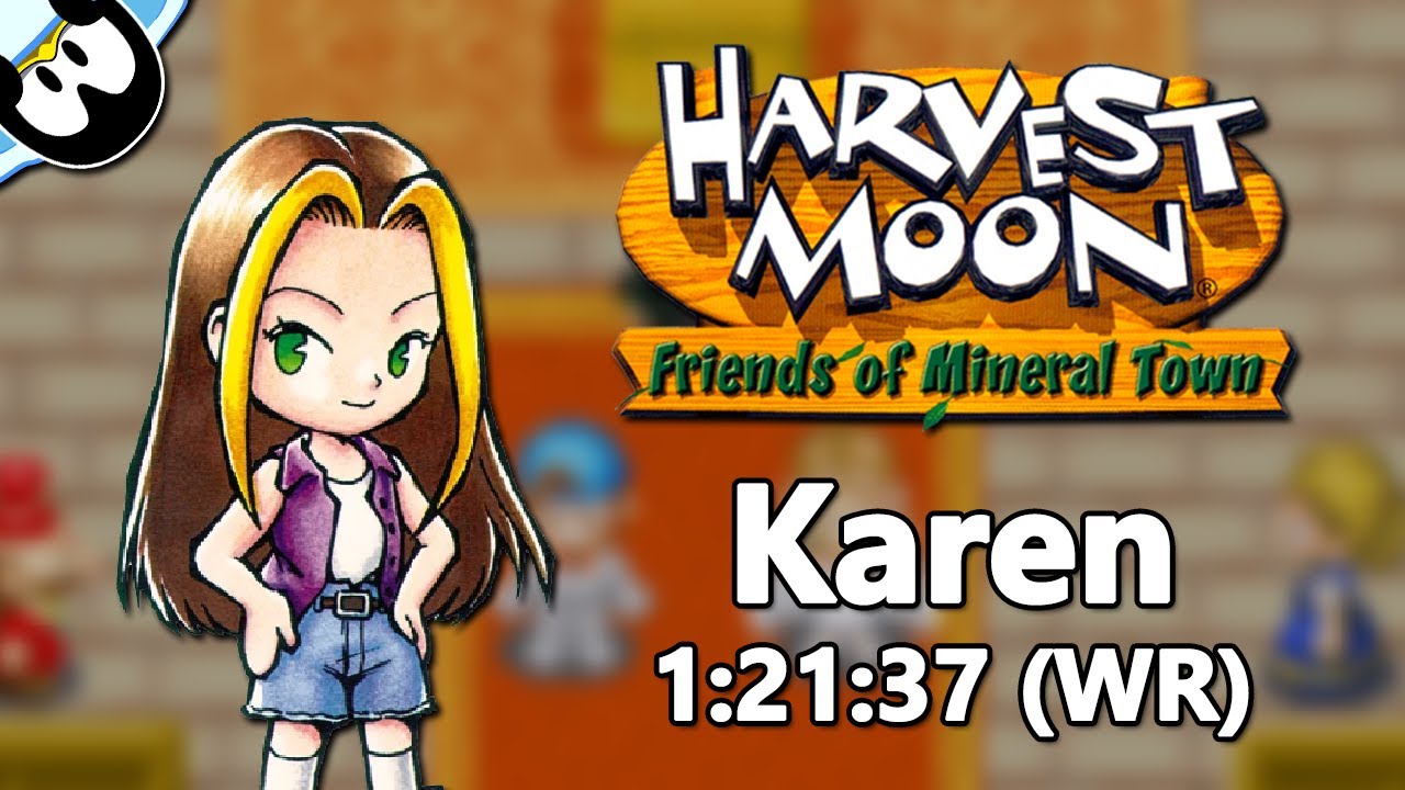 [WR] Harvest Moon: Friends of Mineral Town - Karen Marriage Speedrun in 1:21:37 - YouTube