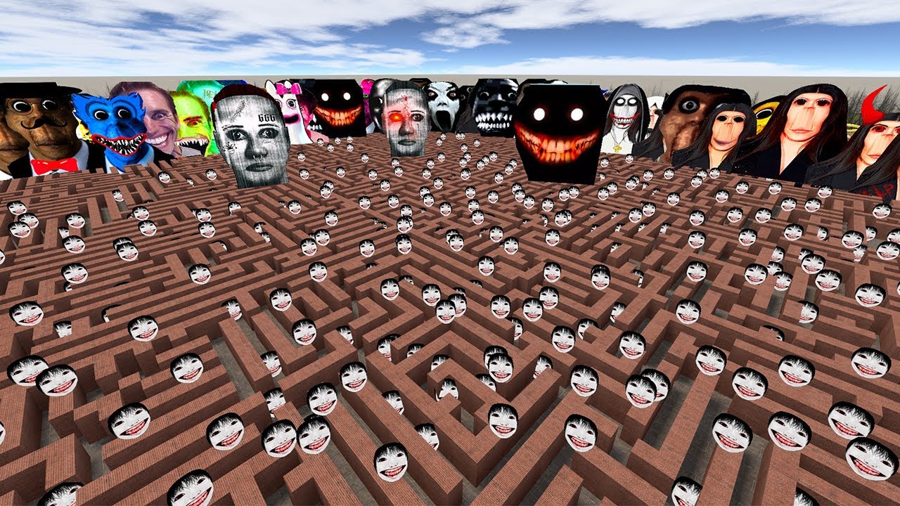 NEW NICO'S OBUNGA FAMILY in MAZE!! Nextbot PART 6- Garry's Mod!!! - YouTube