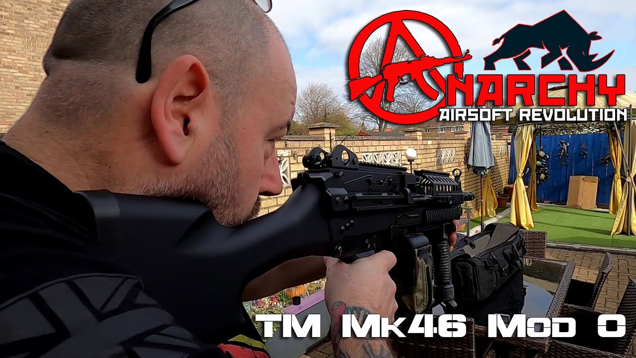 ANARCHY AIRSOFT @ Anarchy HQ - TM Mk46 Mod 0 - YouTube