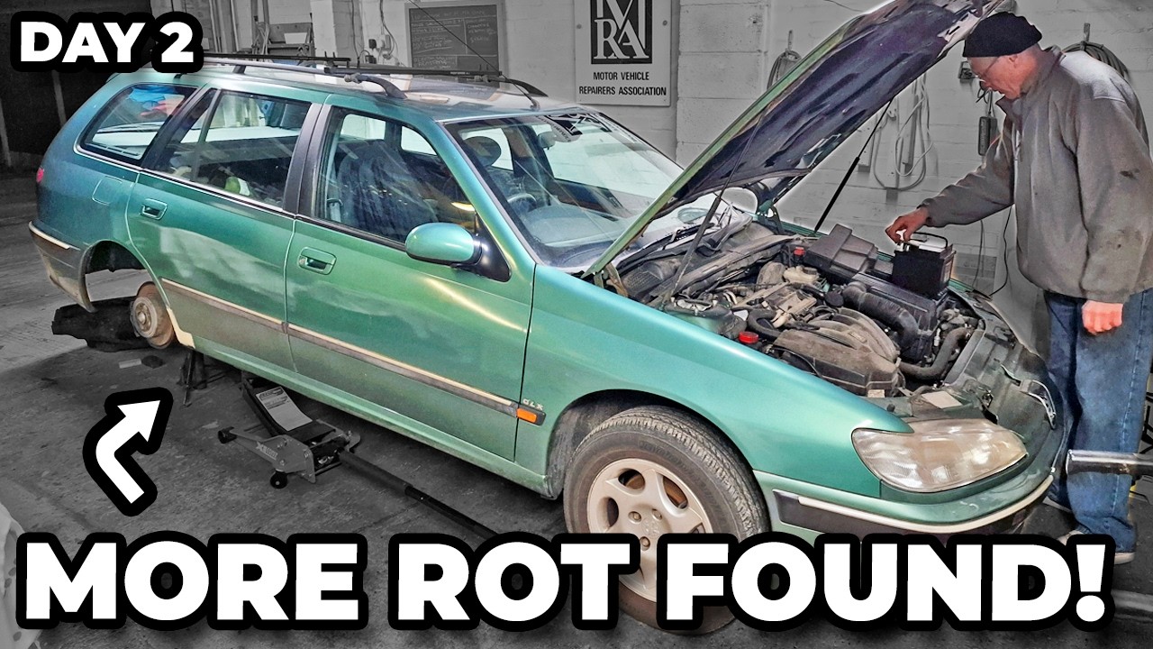 Peugeot 406 Sill & Wheel Arch Repair - Day 2 - YouTube