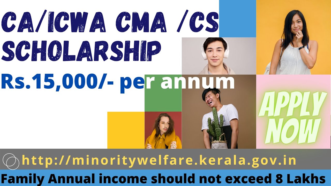 CA ICWA CMA CS Scholarship for minority students | Minority Welfare ...