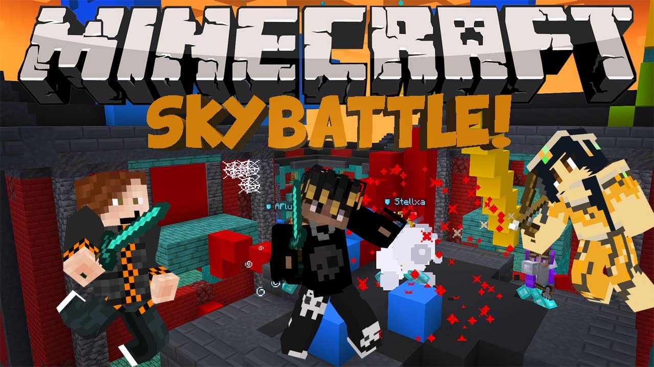 Minecraft: Sky Battle Halloween Edition! - YouTube