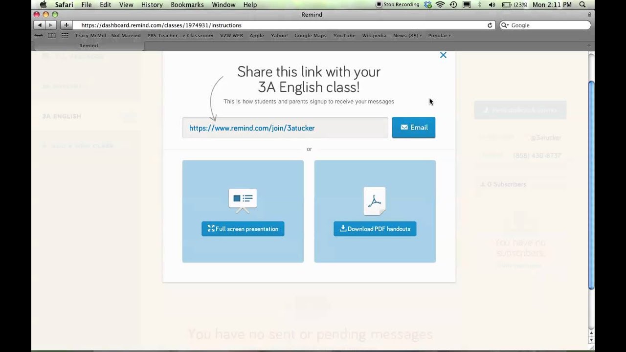 Demo - Sign Up for Remind101 - YouTube