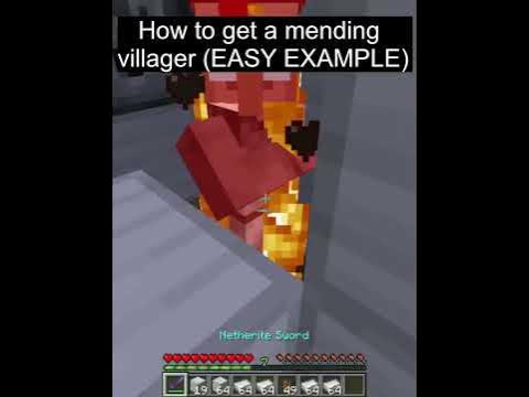 How to Get A MENDING VILLAGER In Minecraft! (EASY EXAMPLE) - YouTube