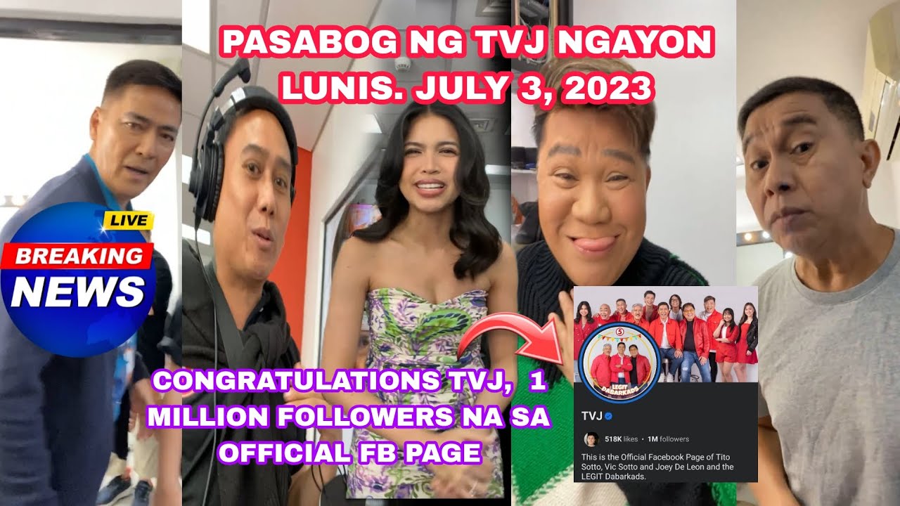 Tvj Legit Dabarkads Maraming Supresa Ngayon Tv 5 July 3 2023 Youtube
