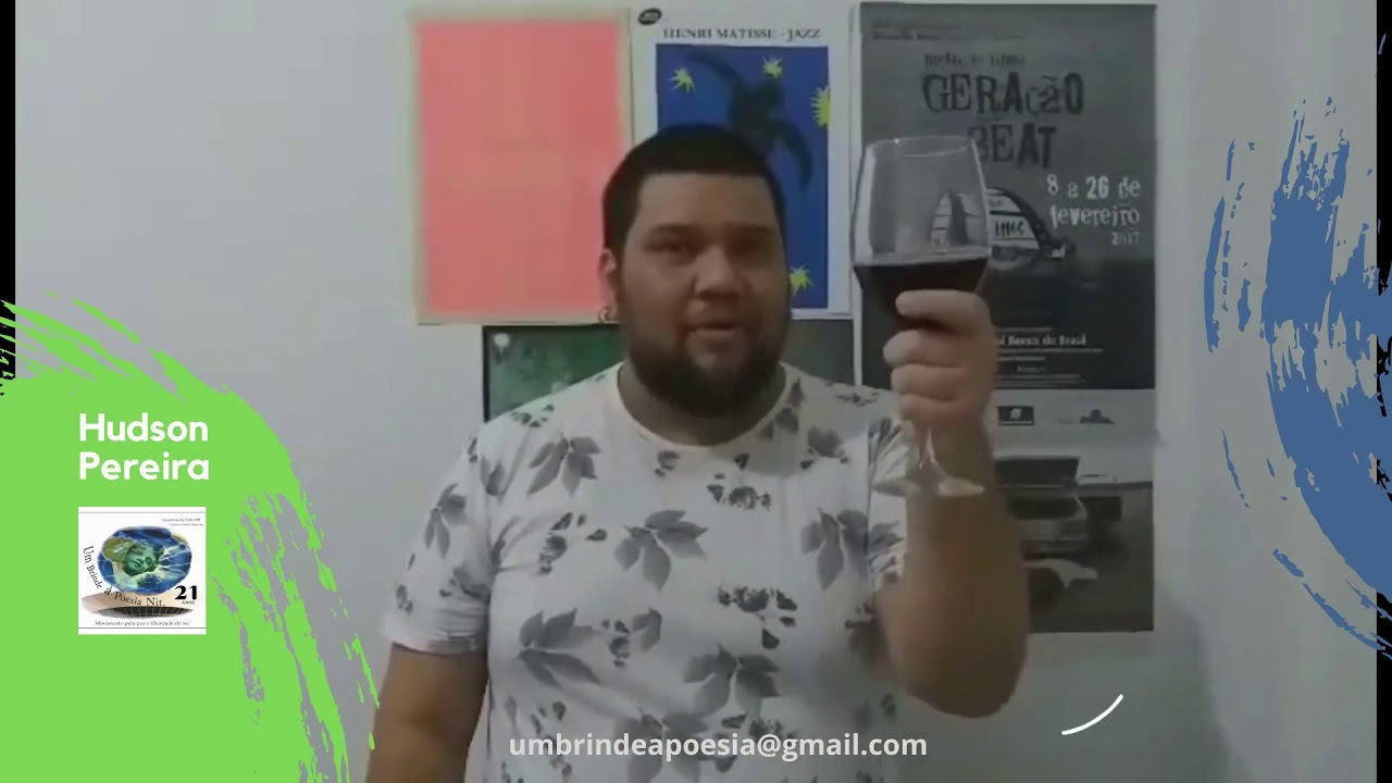 Hudson Pereira Um Brinde à Poesia - YouTube