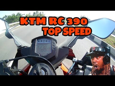 KTM RC 390 TOP SPEED 2017 BS4 - YouTube