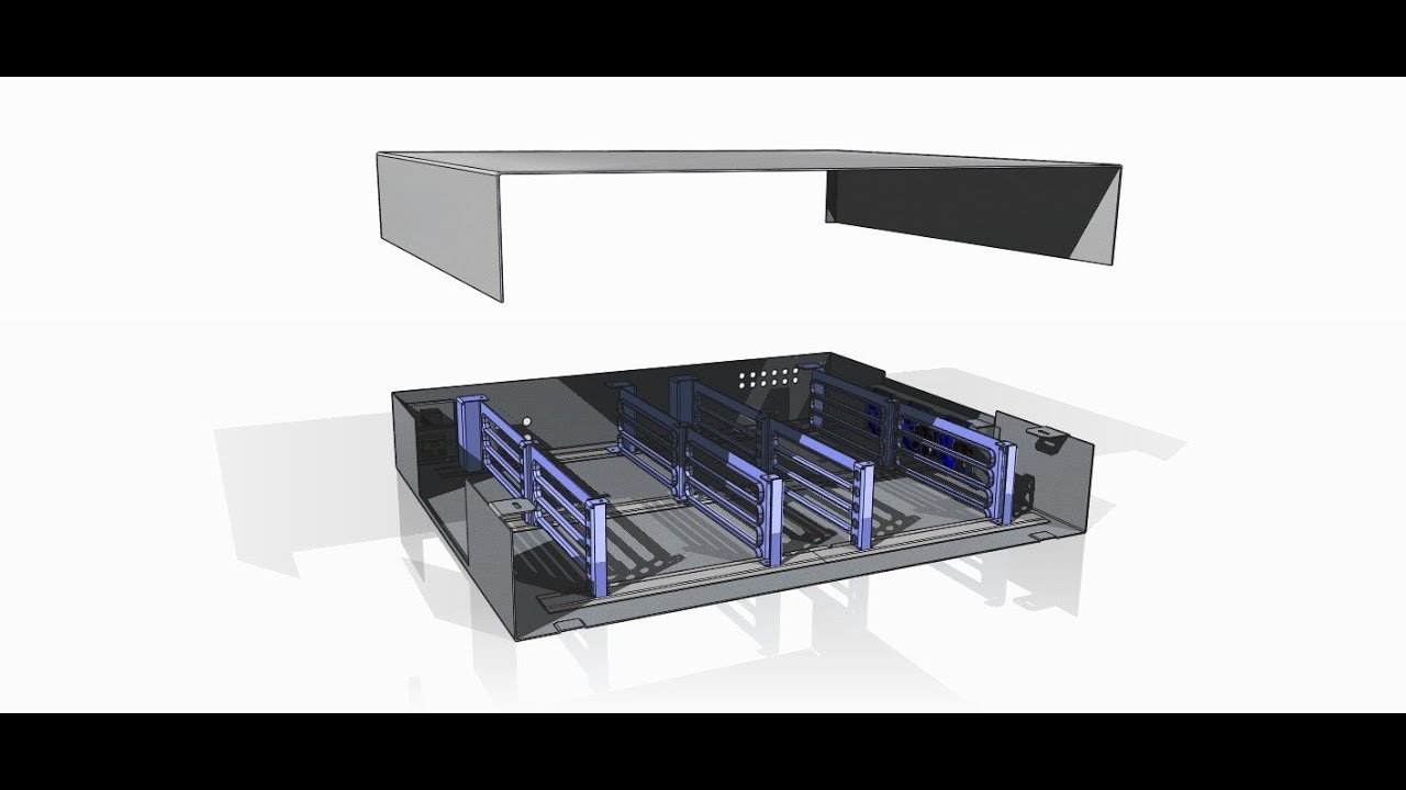 Solid Edge sheet metal design and family of assemblies - YouTube