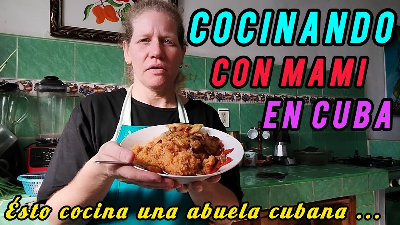 Cocinando con mami en Cuba.... ésto cocina una abuela cubana ... - YouTube