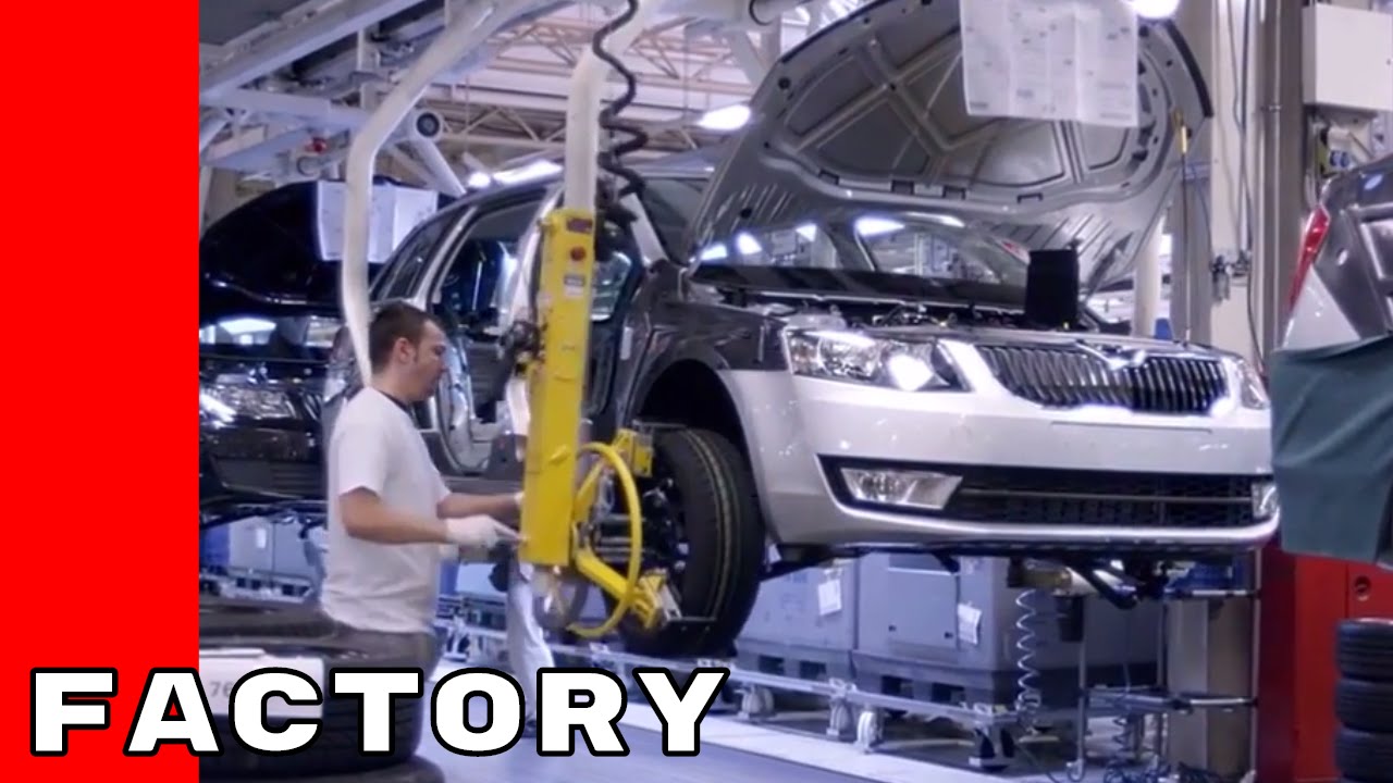 Skoda Octavia Production Assembly Factory - YouTube