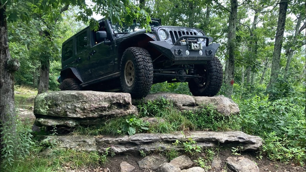 Potts Mountain VA — Jeep Offroad Jeep Trail Ride - YouTube
