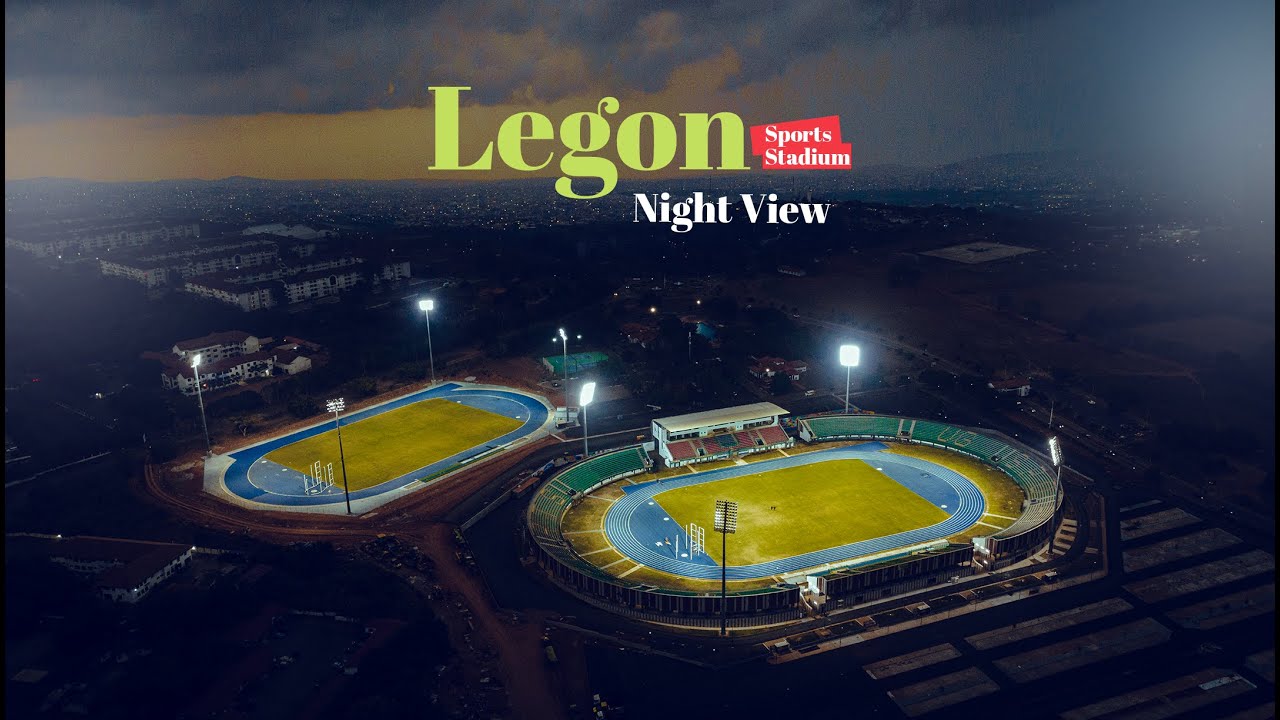 Legon Sports Stadium, Night scenes. - YouTube