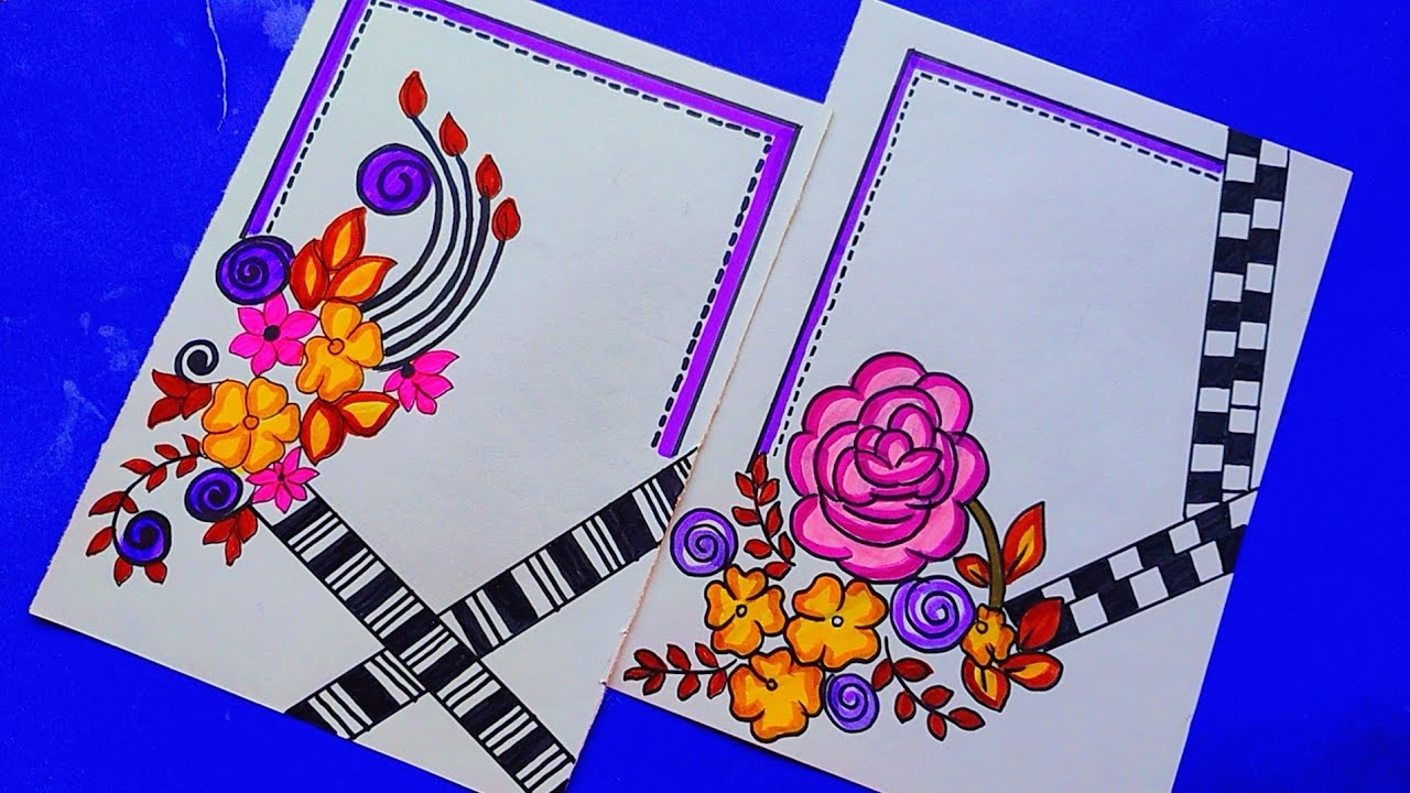 First Page Design For School Project/File Decoration Ideas/Beautiful ...