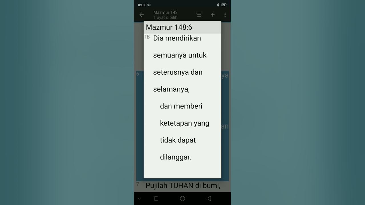 KITAB SUCI MAZMUR 148:1-14(TB) - YouTube