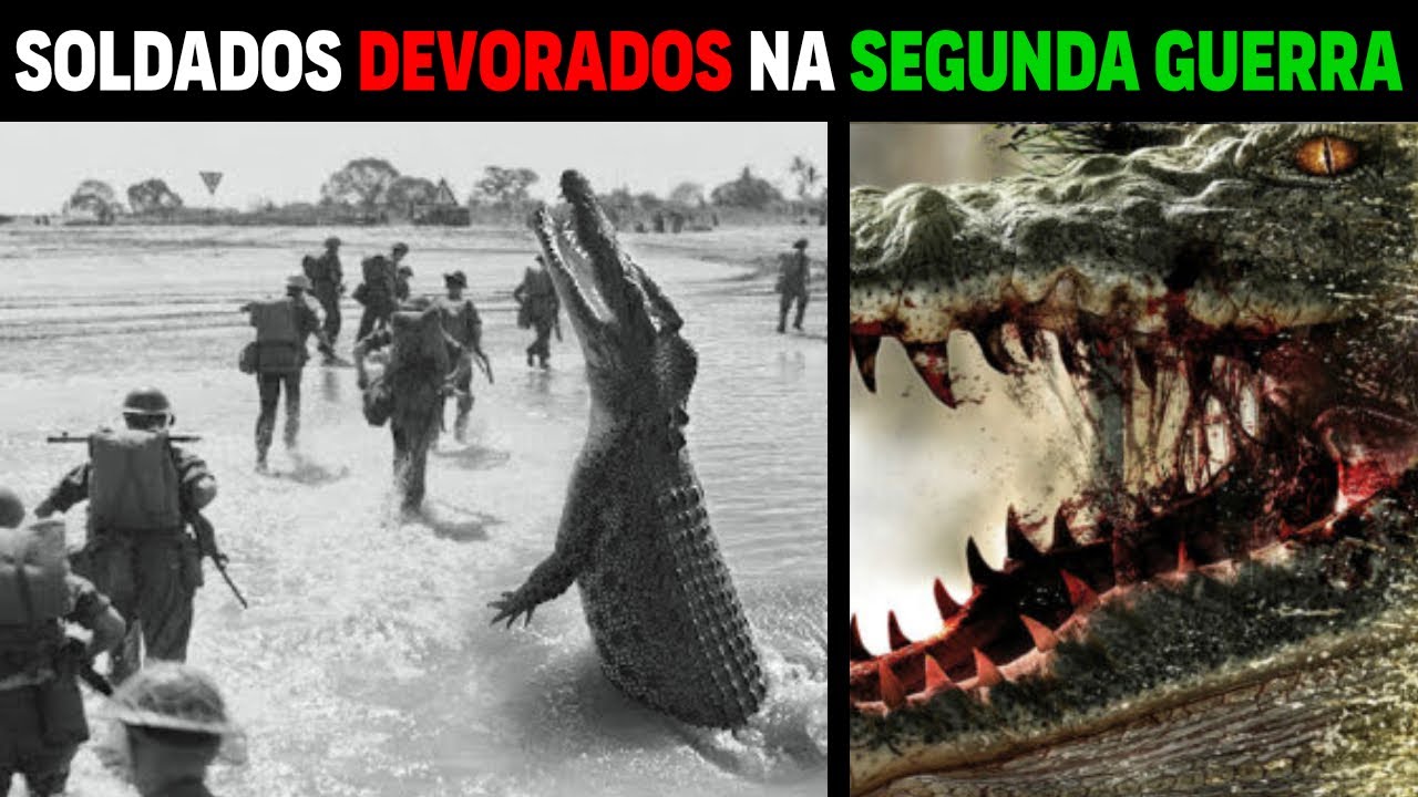 SOLDADOS JAPONESES VS CROCODILOS ASSASSINOS (1945) - Massacre da Ilha ...
