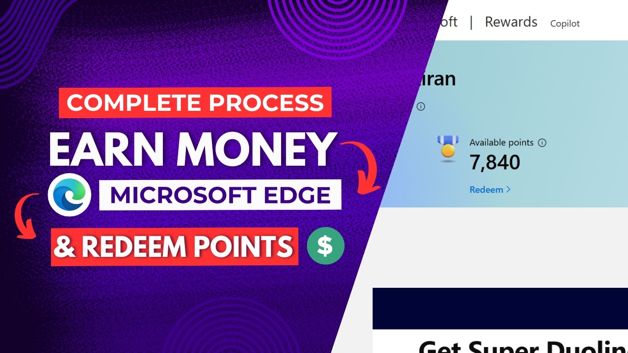 Earn Money by Browsing Internet - Microsoft Edge | Its Unique Bro - YouTube