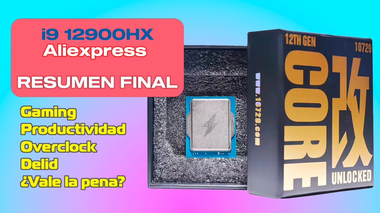 Intel i9 12900HX de Aliexpress | El frankenstein de portatil a ...