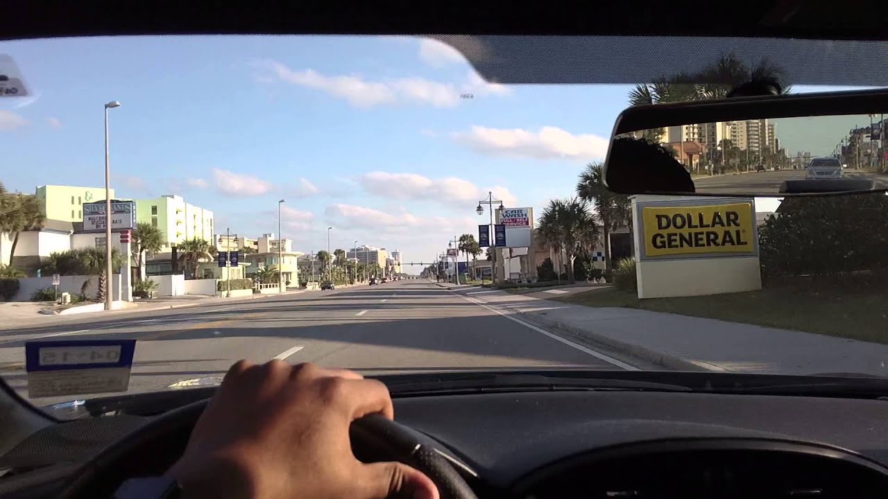 HD Driving on A1A Daytona Beach PivotHead Sunglasses Atlantic Avenue ...