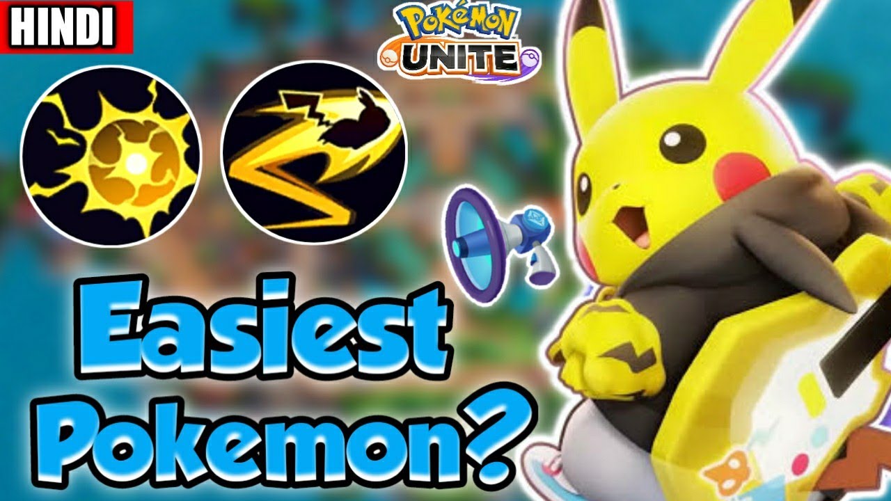 Pikachu is The Easiest Pokemon To Play in Unite? CDR Emblems! | Hindi ...