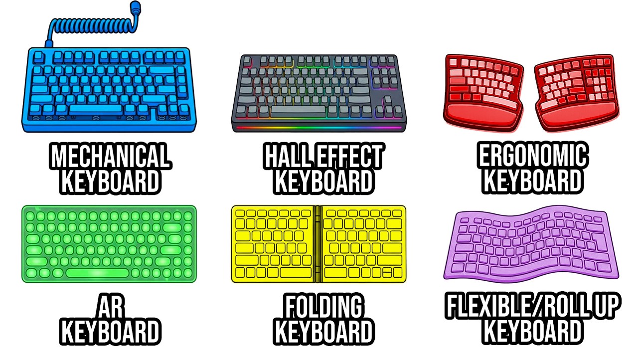 Every Types of Computer Keyboard Explained in 13 Minutes - YouTube