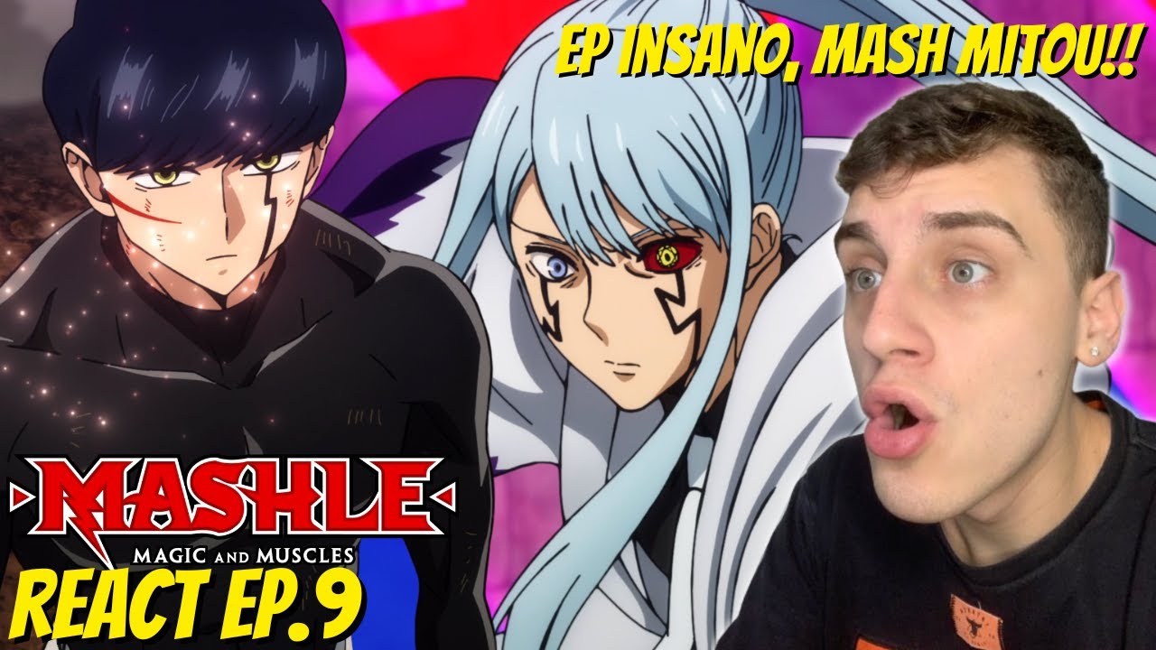 MASH x ABYSS com o EVIL EYE!! LUTA INSANA! REACT MASHLE EP.9 - YouTube