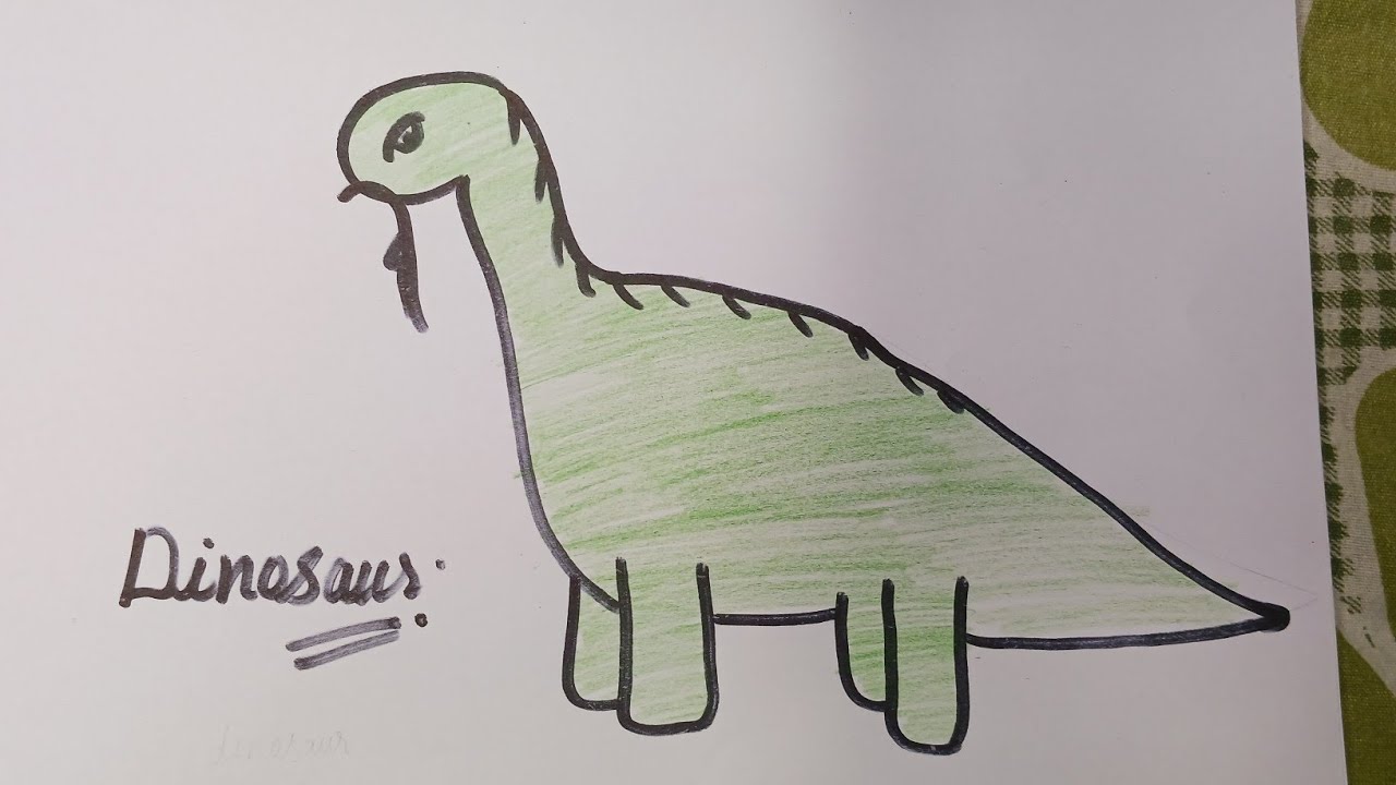 How to Draw brontosaurus dinosaur 🦕/Easy way - YouTube