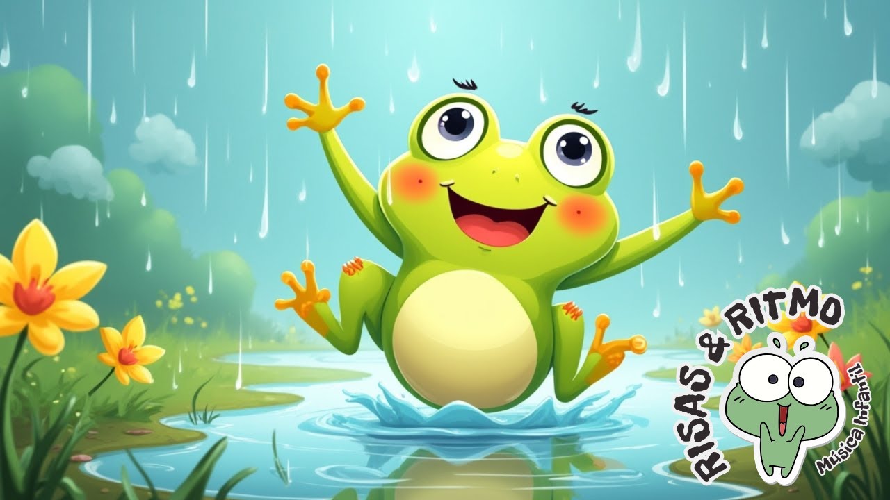 🌼 Rana Saltarina en el jardín | Canciones infantiles para aprender con ...