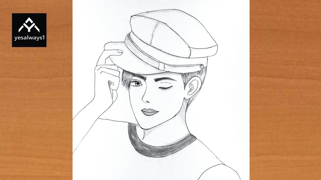 How to draw boy attitude drawing Easy boy drawing stepbystep | pencil ...