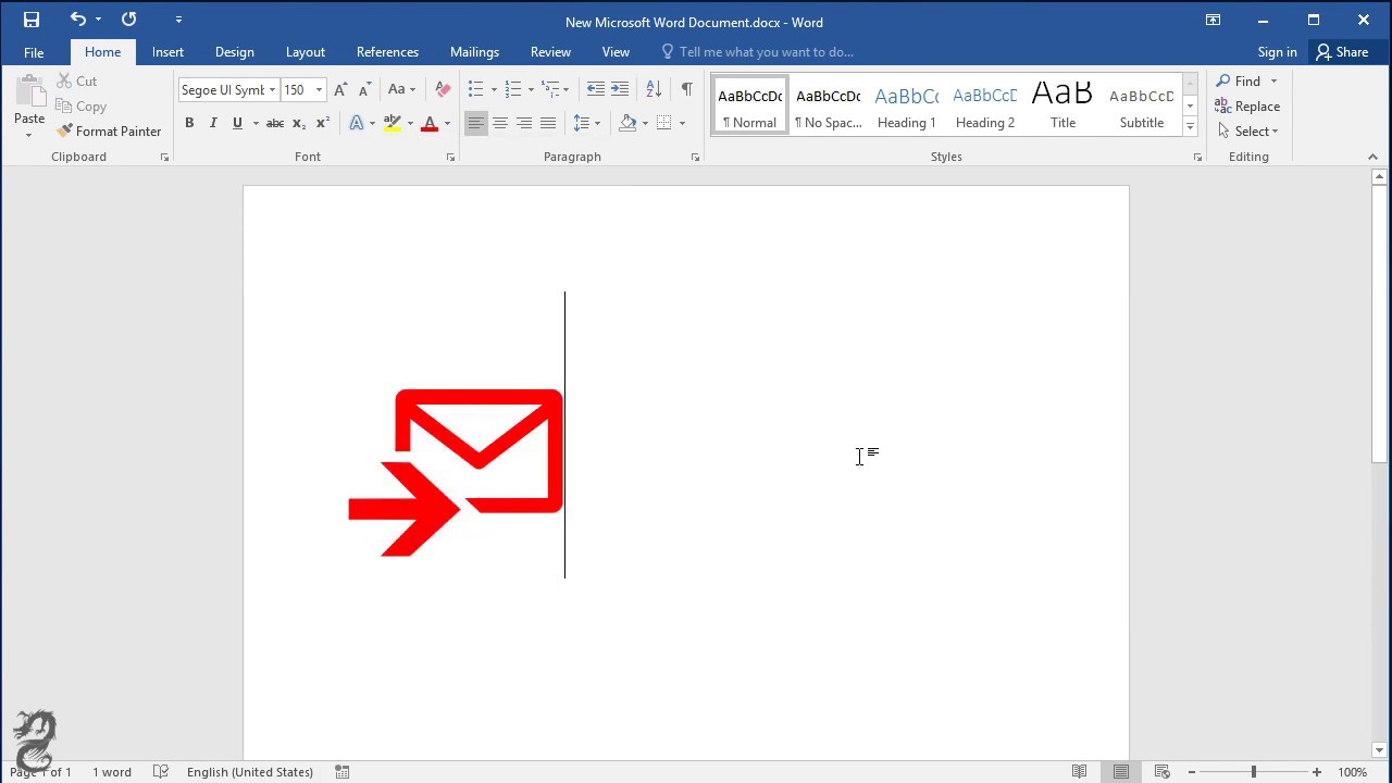 How To Insert Incoming Envelope Symbol In Word YouTube How To Insert Incoming Envelope Symbol In Word YouTube