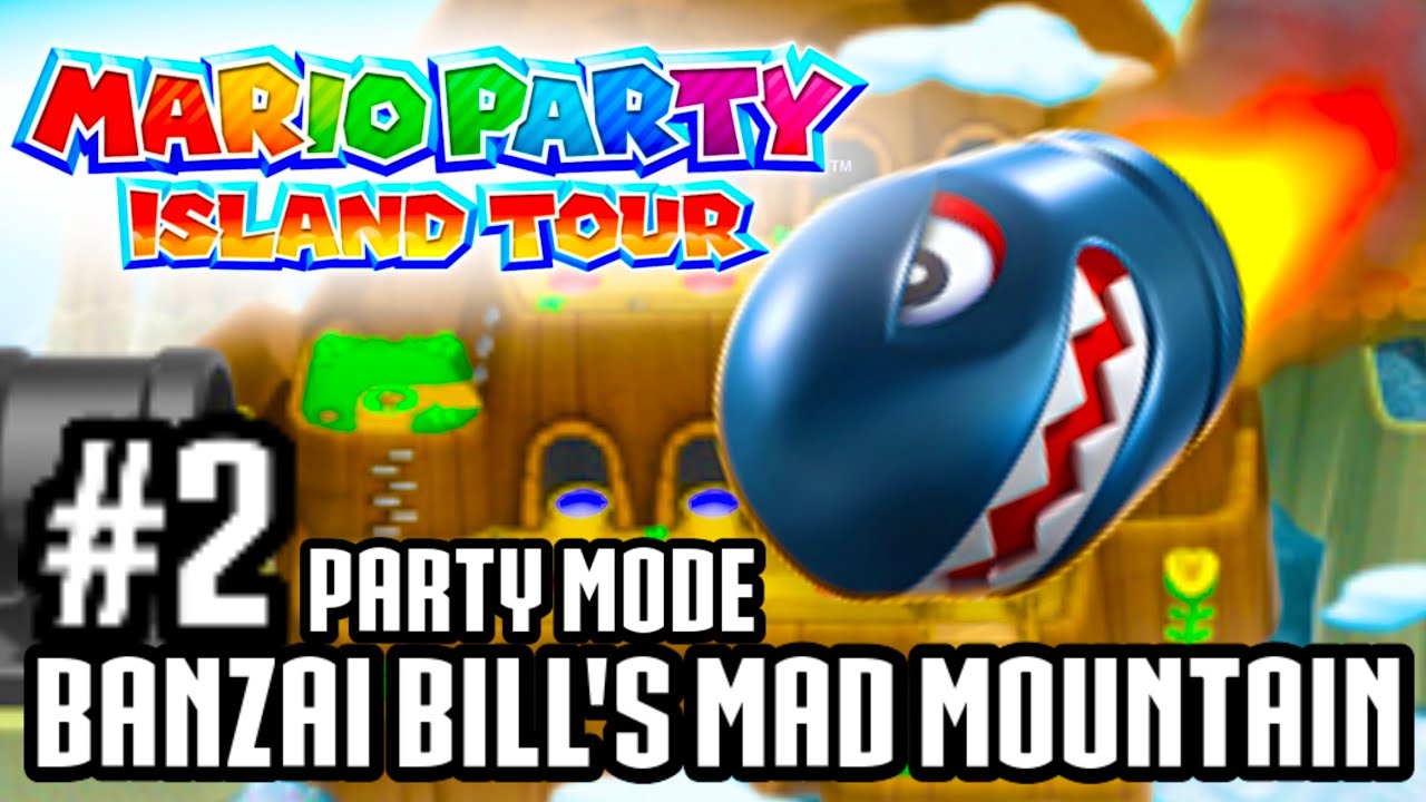 Mario Party Island Tour #2 | Banzai Bill’s Mad Mountain - YouTube