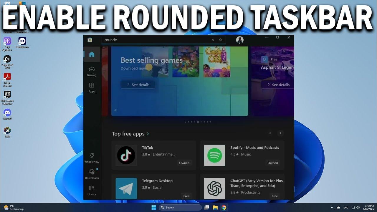 How To Enable Rounded Taskbar in Windows 11 (2025) - Easy Fix - YouTube